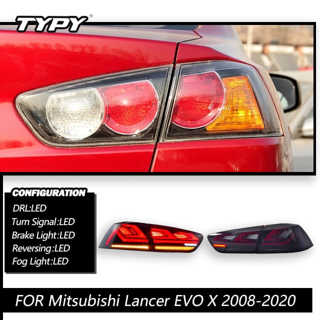 Car Lights LED RGB Taillights Assembly For Mitsubishi Lancer & EVO X ...