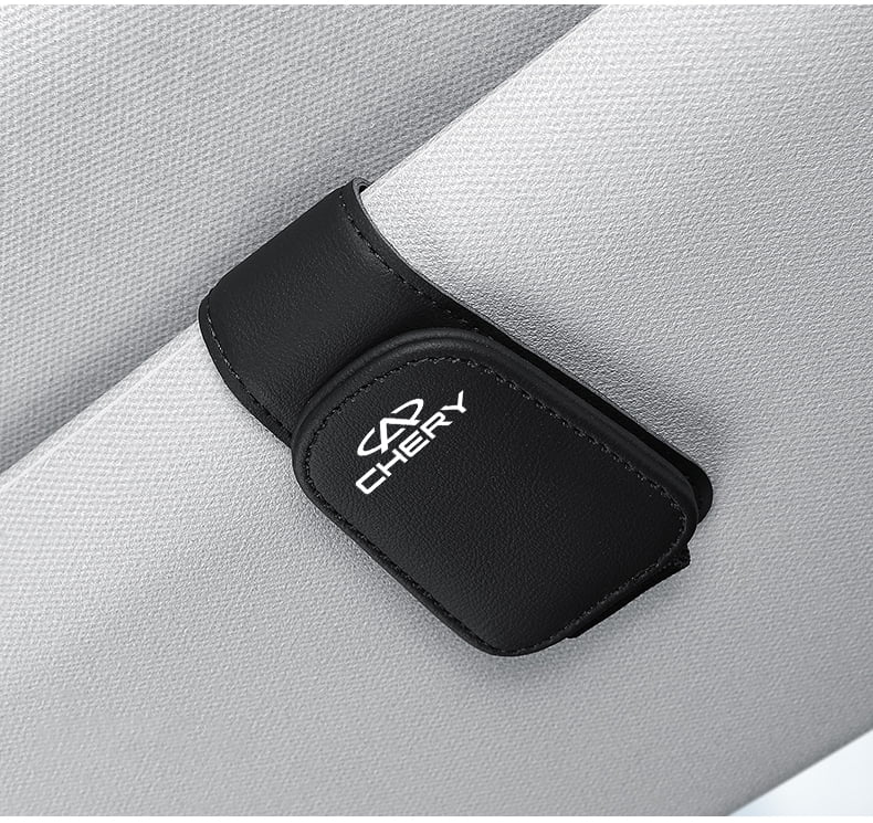 Car Logo Sun Visor Glasses Clip Ticket Card Storage Clamp For Chery ...