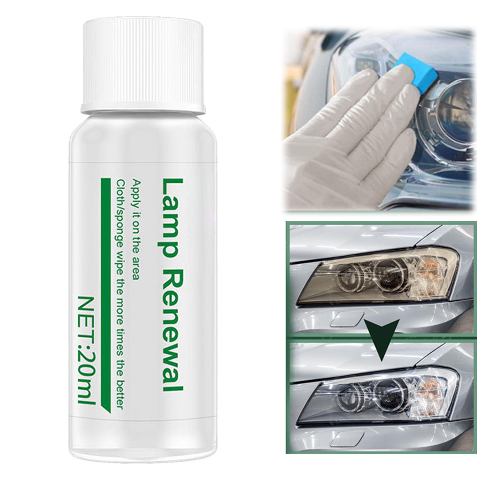 Car Long-Term Effective Headlight Repair Fluid, Headlight Treatment Set, Car Headlight Polish ...