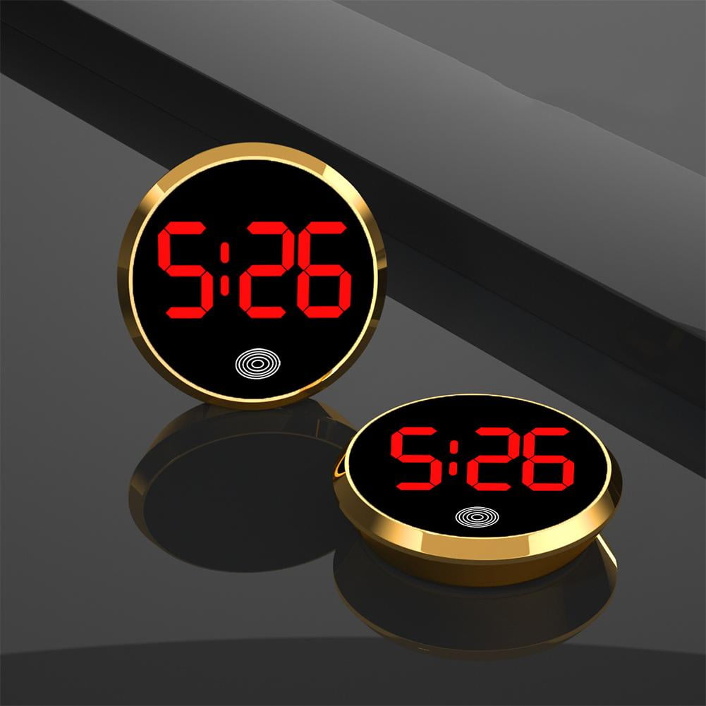 Car Luminous LED Digital Clock Type Electronic Clocks Stick-On Mini ...