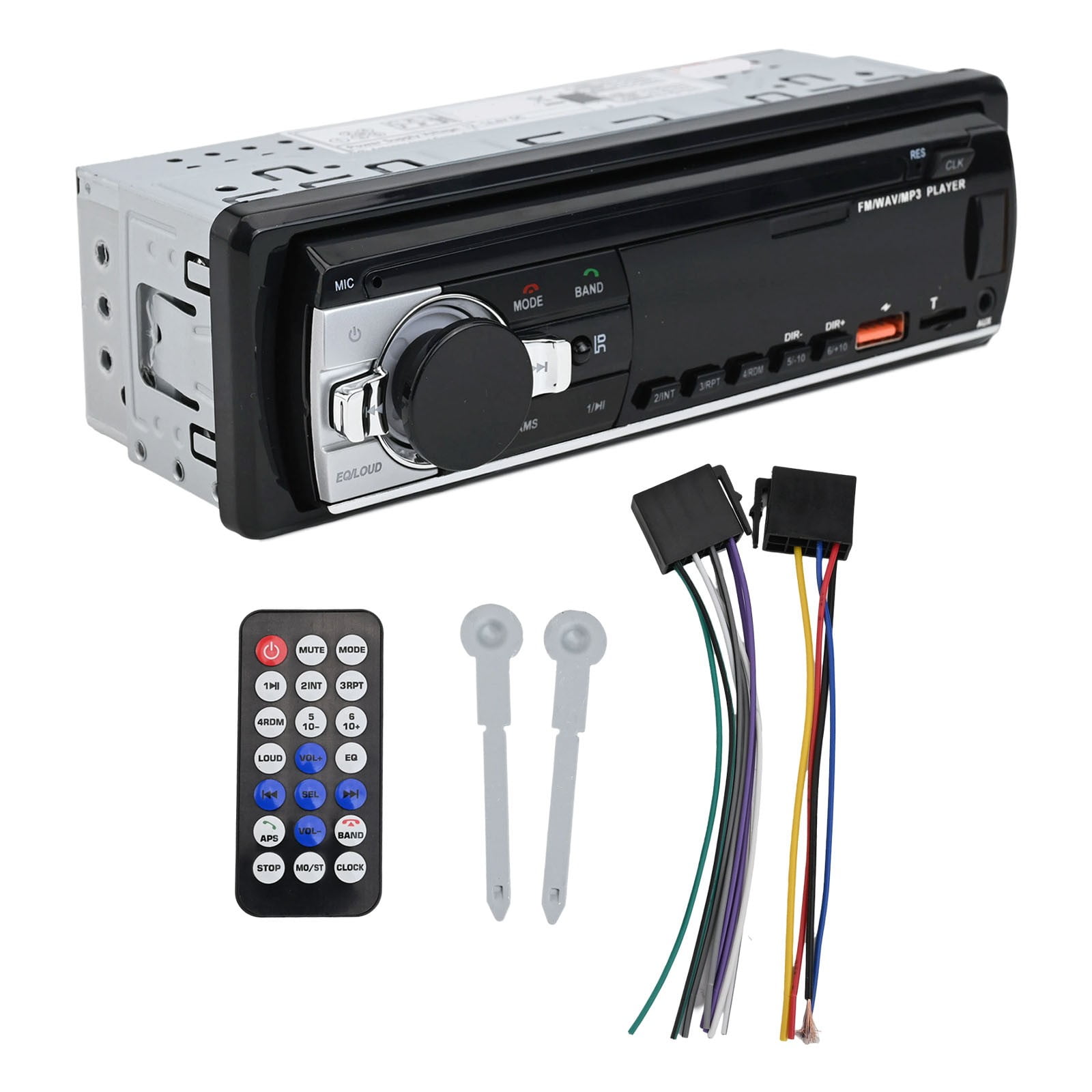 Car MP3 Player 60W Bluetooth FM Radio USB AUX Input LED Display Remote ...