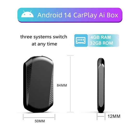 Car-Machine Interconnection Conversion Box AIBOX Android 14 Wireless ...