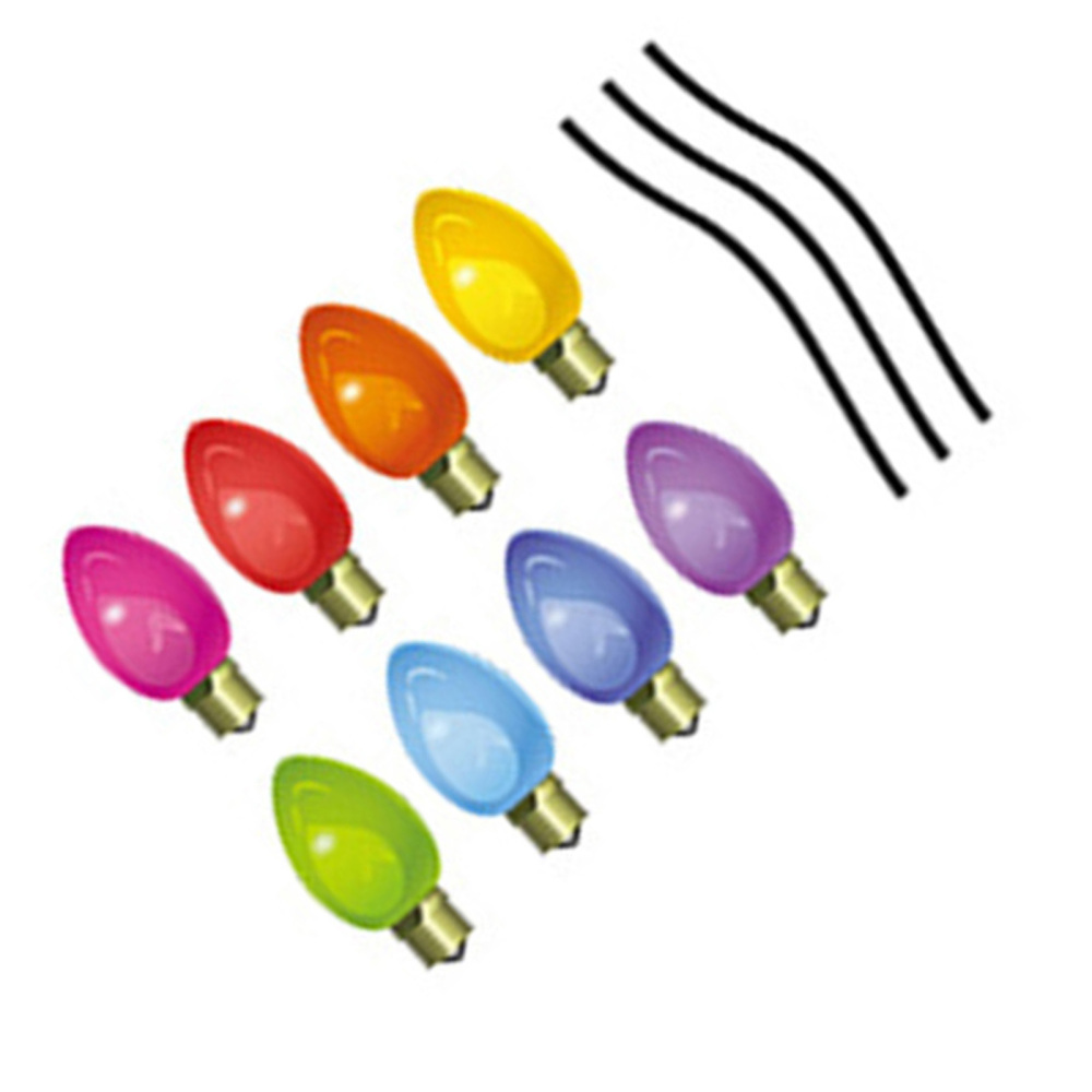 Car Magnet Decoration Light Bulb Reusable Plastic Magnetic Reflective ...