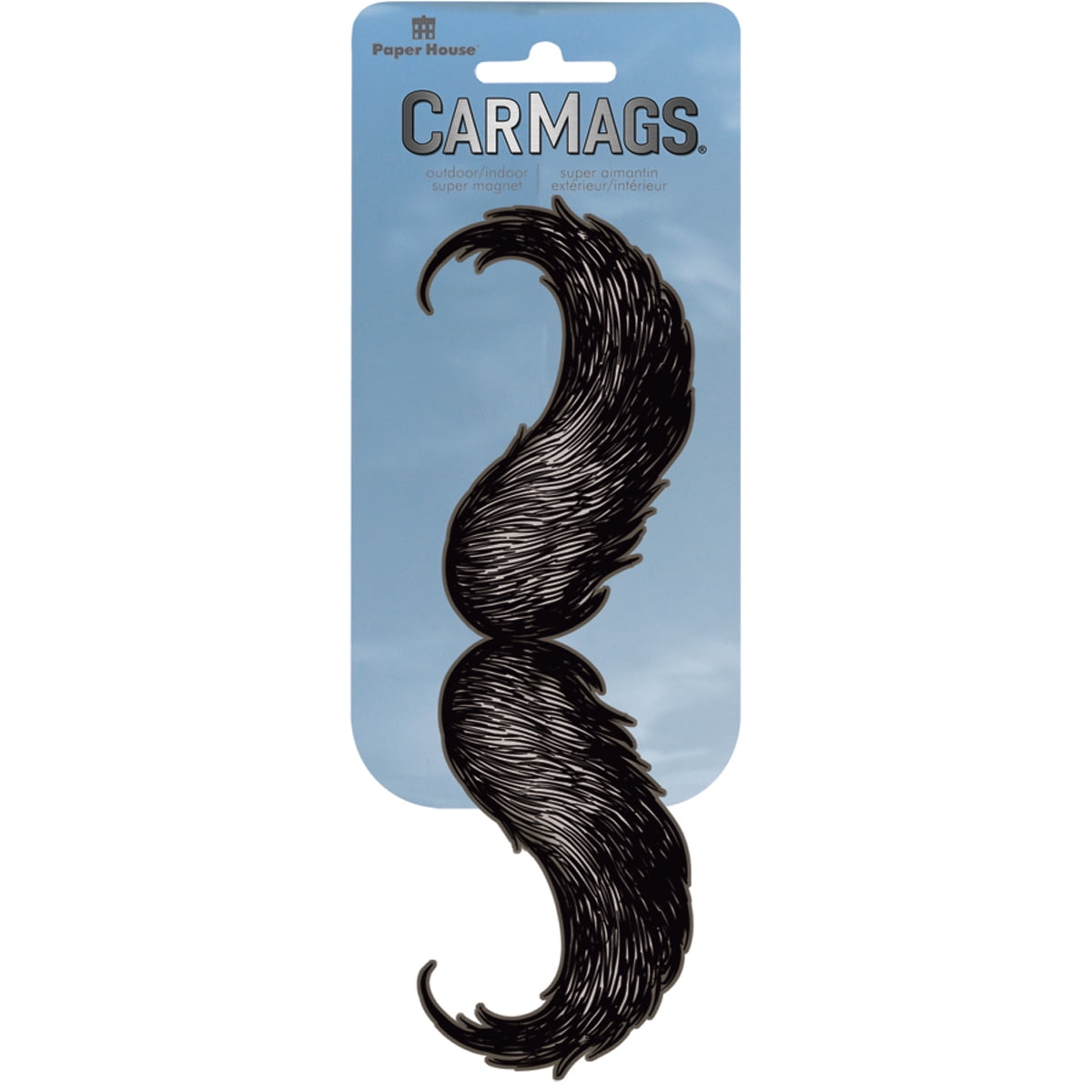 Car Magnet-Mustache, Pk 3, Paper House - Walmart.com
