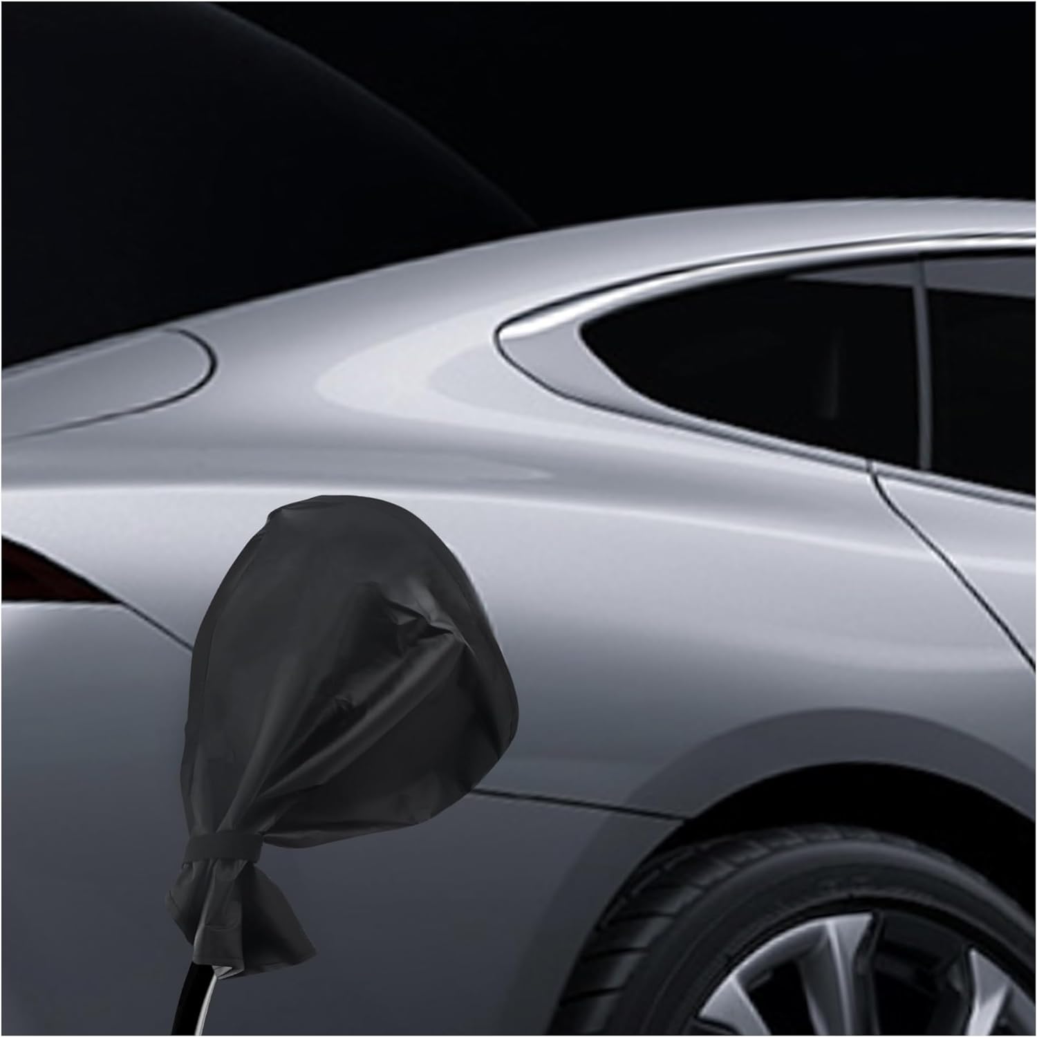 Car Magnetic Adhesion Charging Port Cover,Portable EV Charger Plug Port ...