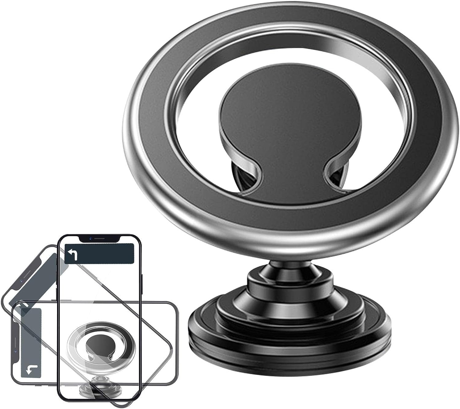 Car Magnetic Phone Mount | Air Vent Cell Phone Stand Universal | 360 ...