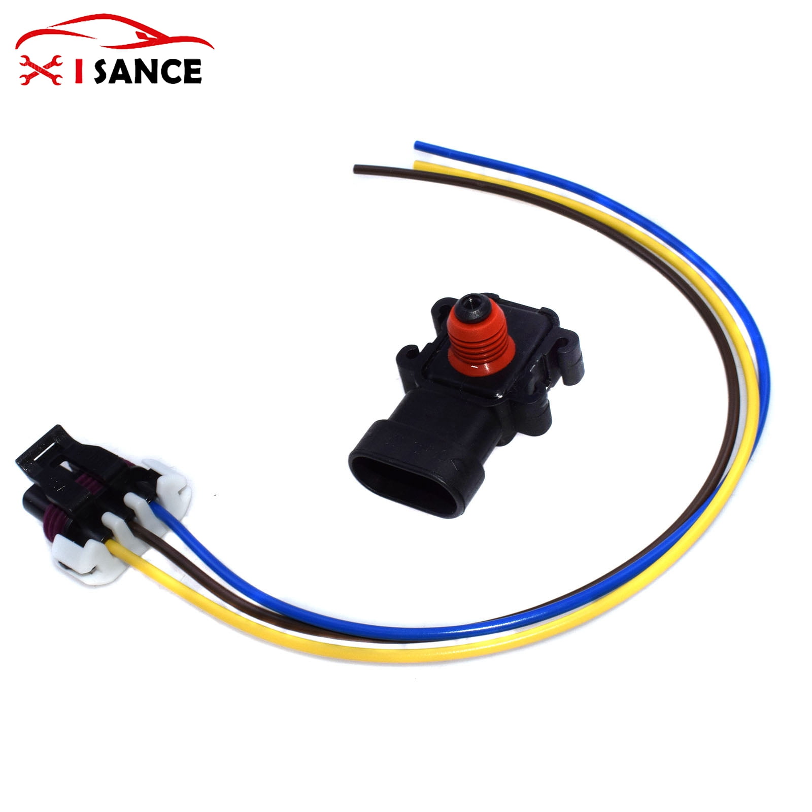 Car Manifold Absolute Pressure MAP Sensor With Pigtail Connector Plug ...