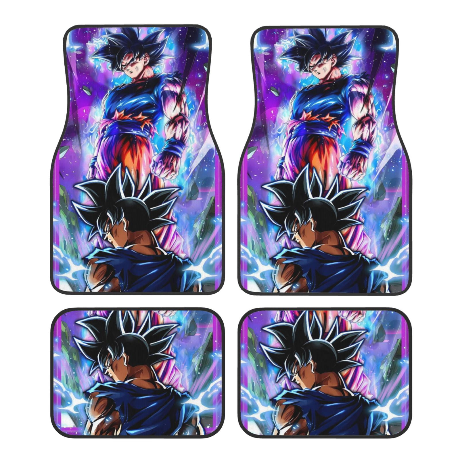 Car Mat Universal Fit 4-Piece Water Goku Non-Slip Set Car Floor Mats ...