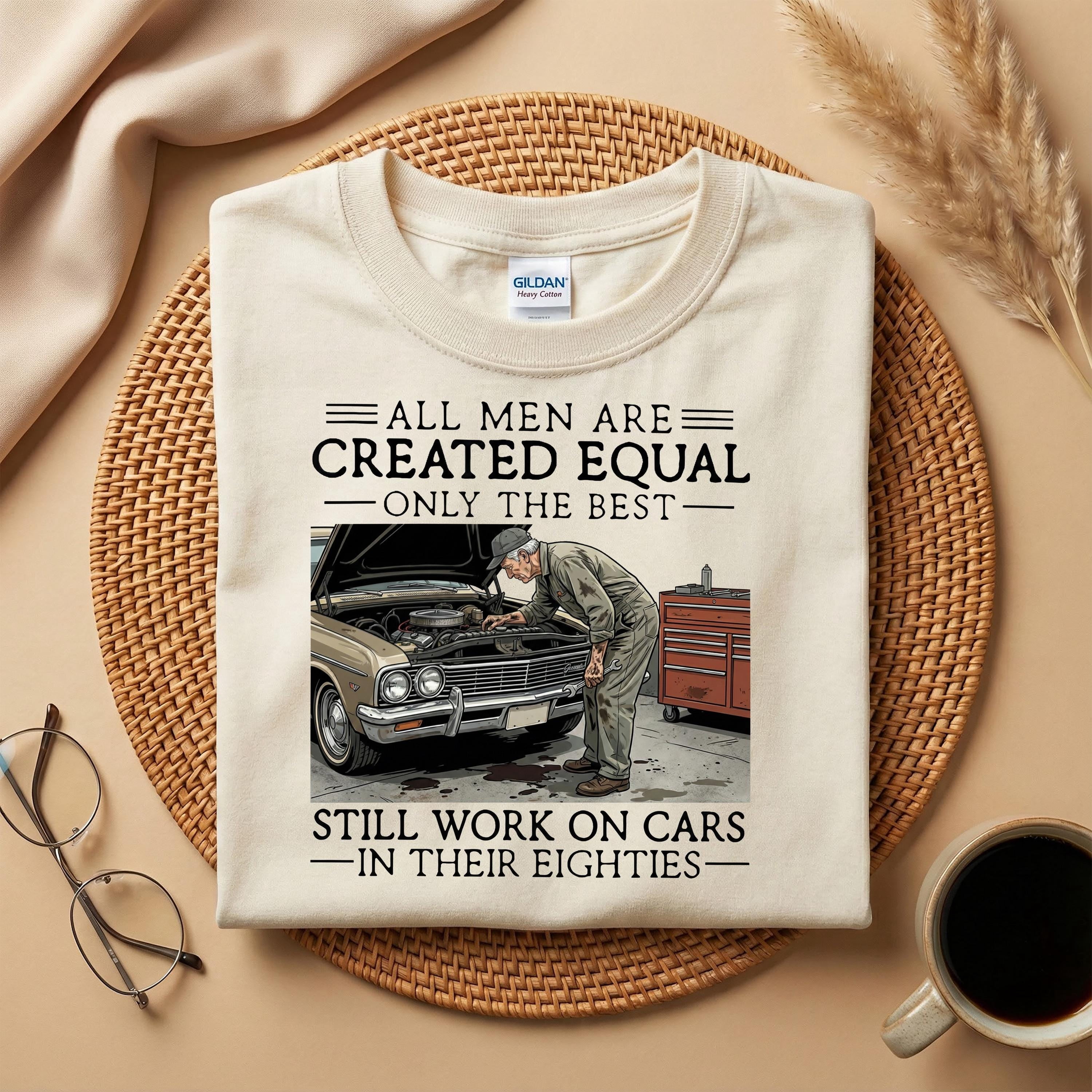 Car Mechanic 80th Birthday T-Shirt, Funny Still Work On Cars In Their ...