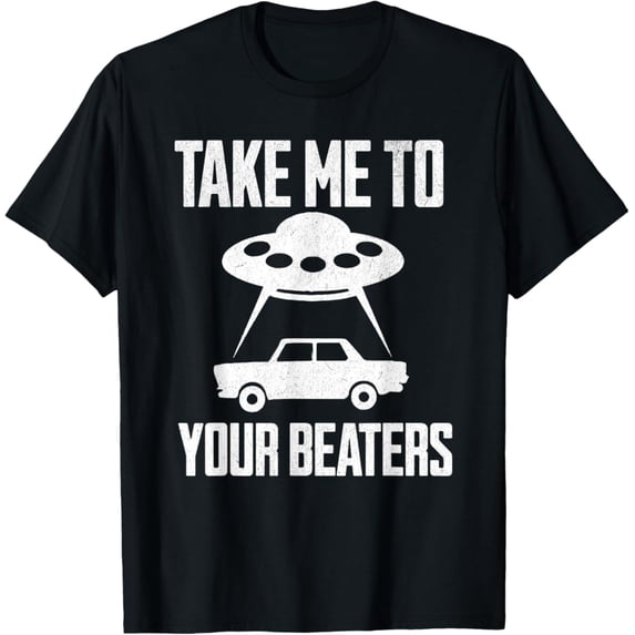 Car Mechanic Alien Abduction UFO Auto Technician T-Shirt - Walmart.com