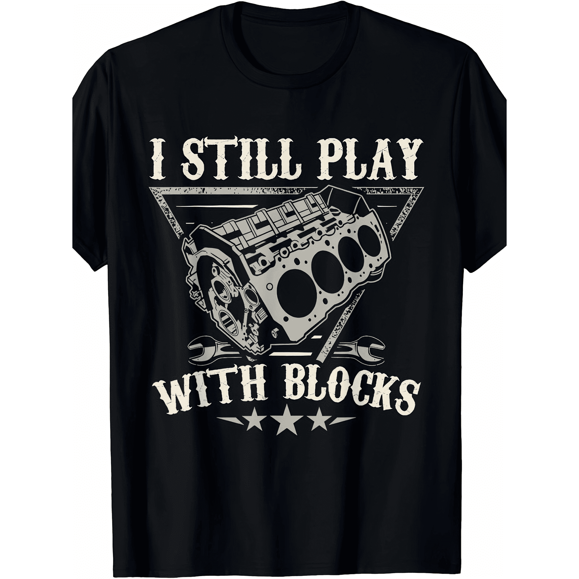 Car Mechanic Motor Engine Printed T-Shirt | Ideal Gift for Men, Dads ...