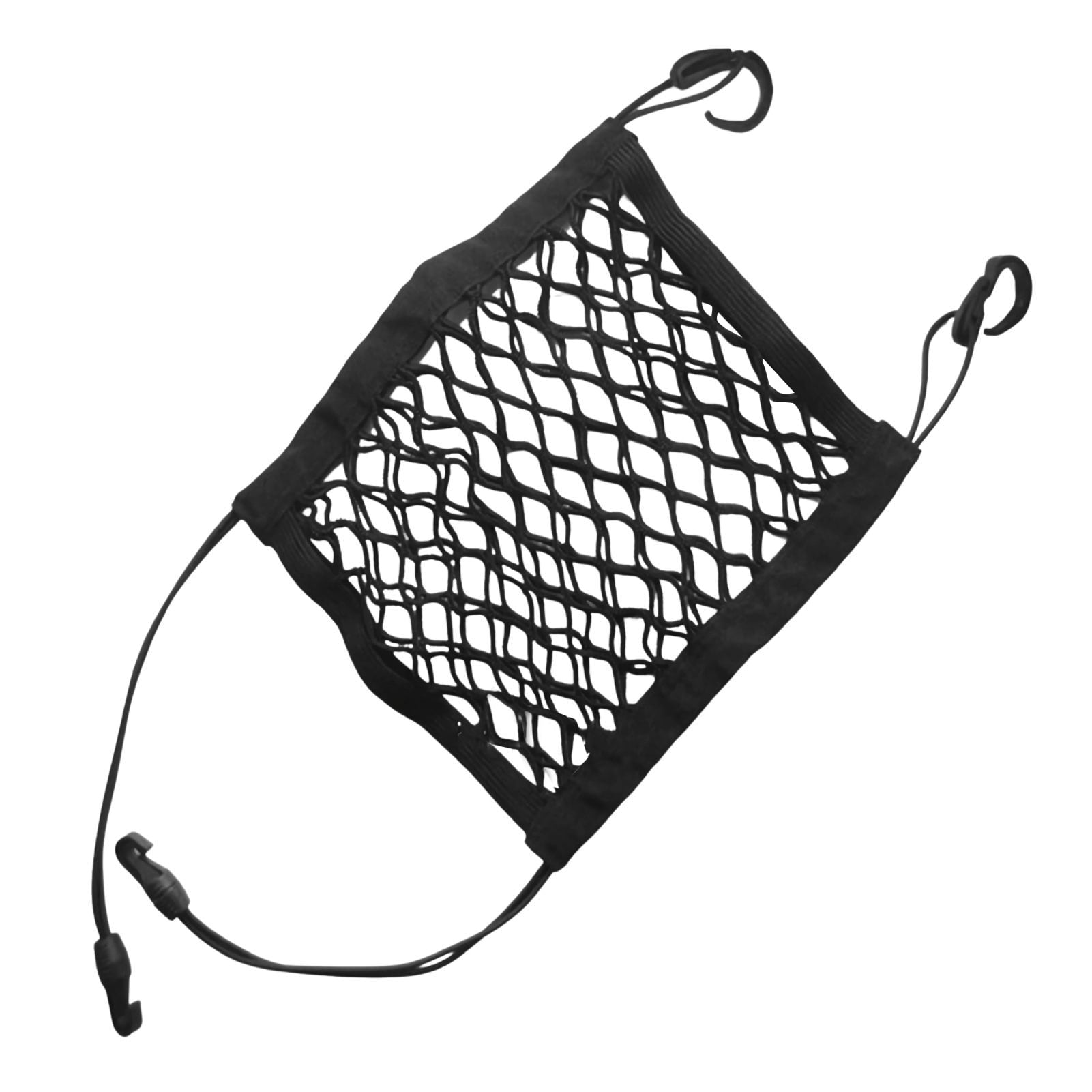 Car Mesh Organizer 2 Layers Front Seat Back Net Bag Pets Dog Barrier ...