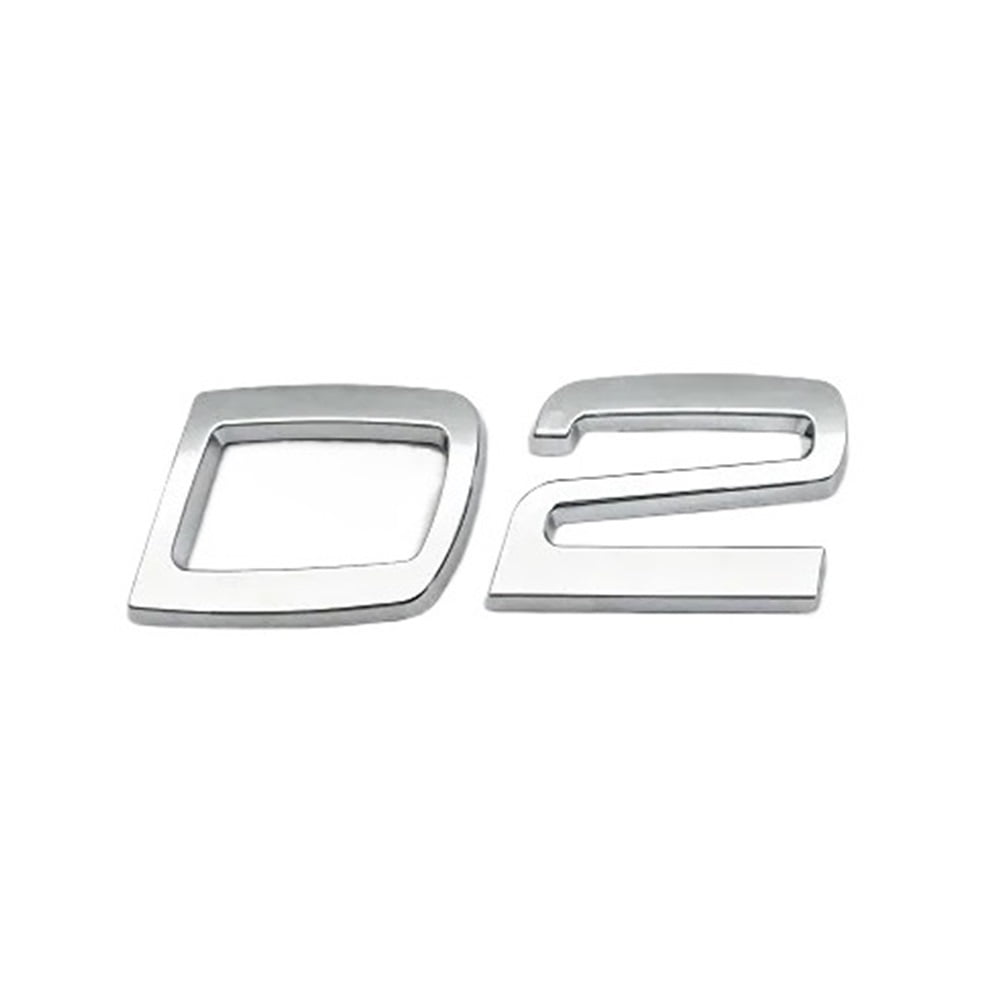 Car Metal D2 D3 D4 D5 D6 D7 Letters Logo Trunk Emblem Badge Sticker For ...