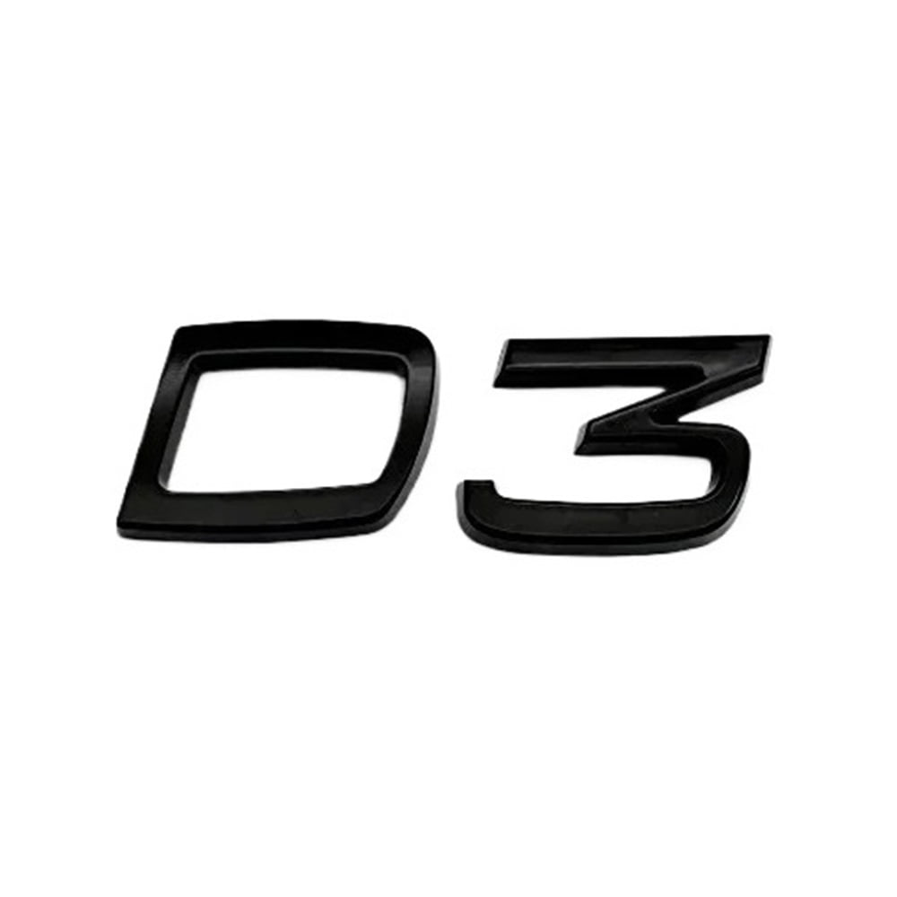 Car Metal D2 D3 D4 D5 D6 D7 Letters Logo Trunk Emblem Badge Sticker For ...