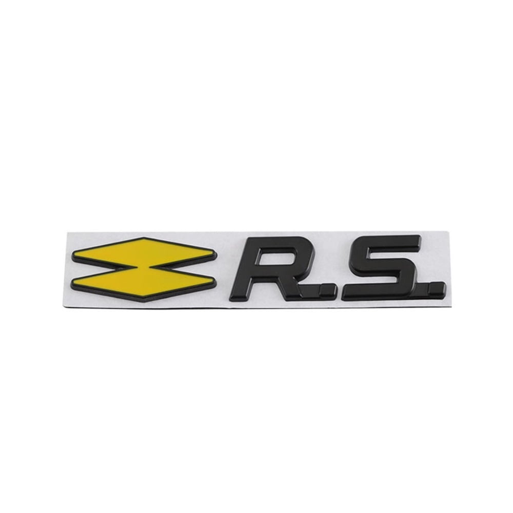 Car Metal GT RS Sport Badge Emblem Decal Sticker For Renault Logan Clio ...
