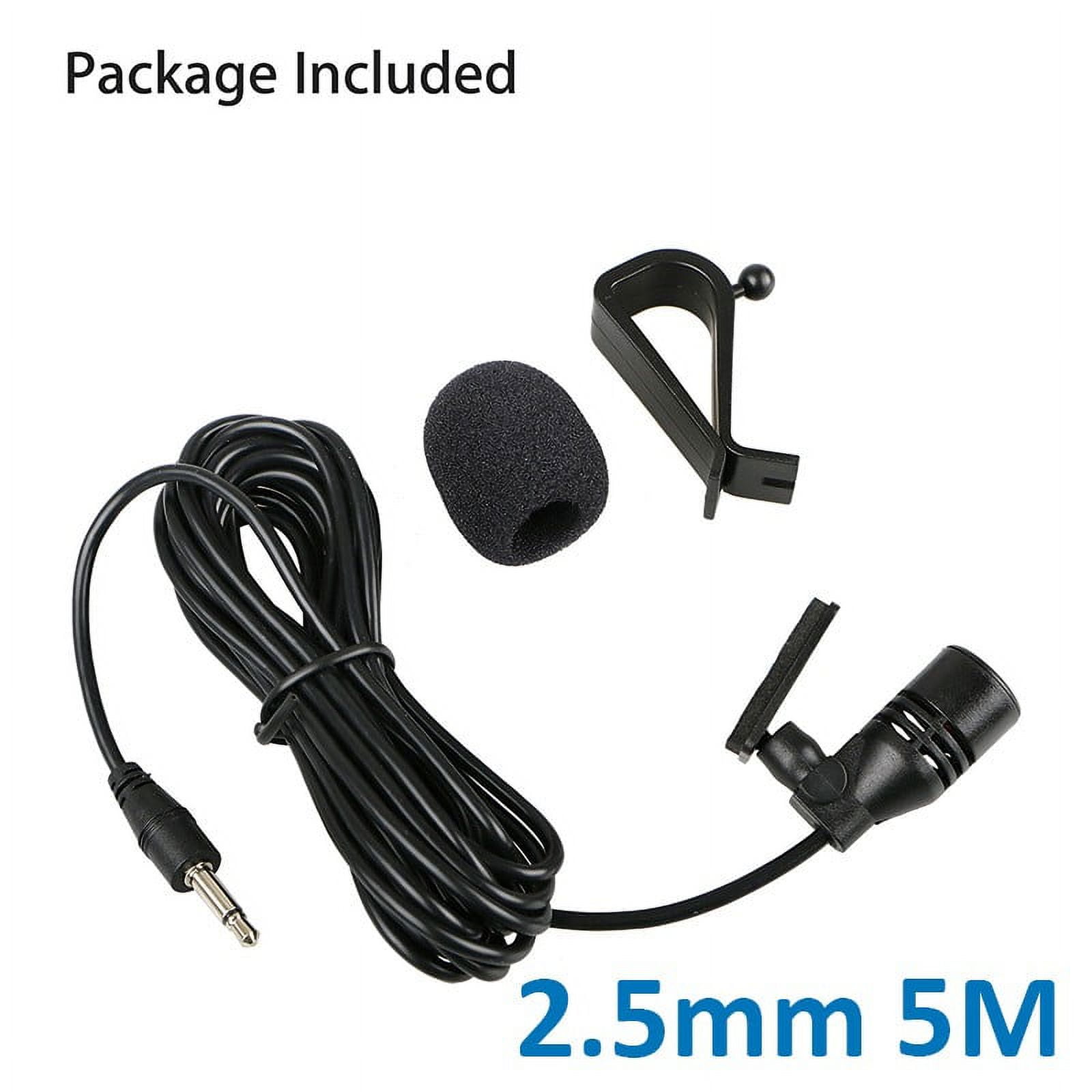 SOFEIYA Car Microphone for Radio GPS Audio DVD External Mic 2.5mm ...