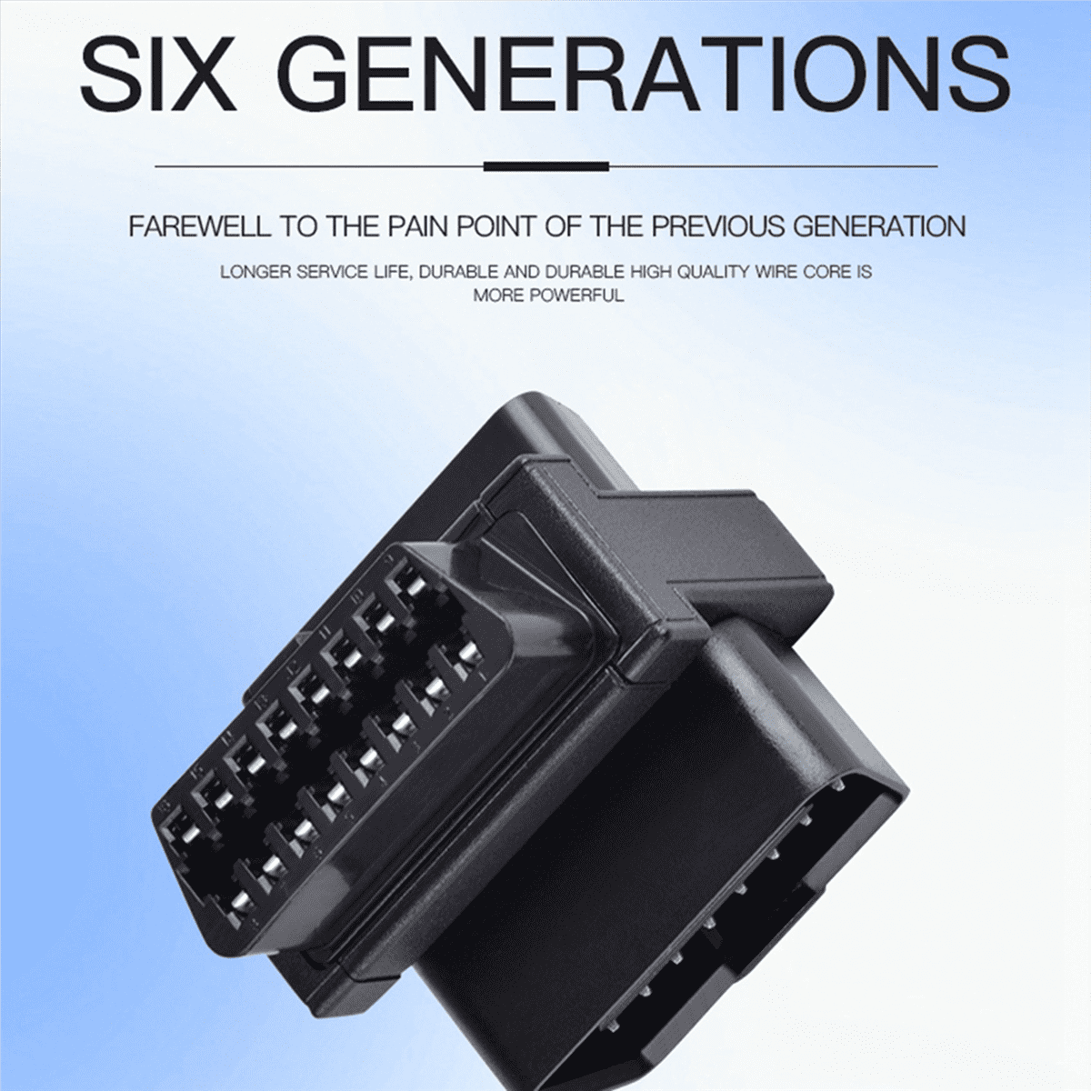 Car Mini OBD2 One Minute Two Extension Cable Automotive Universal 16 ...