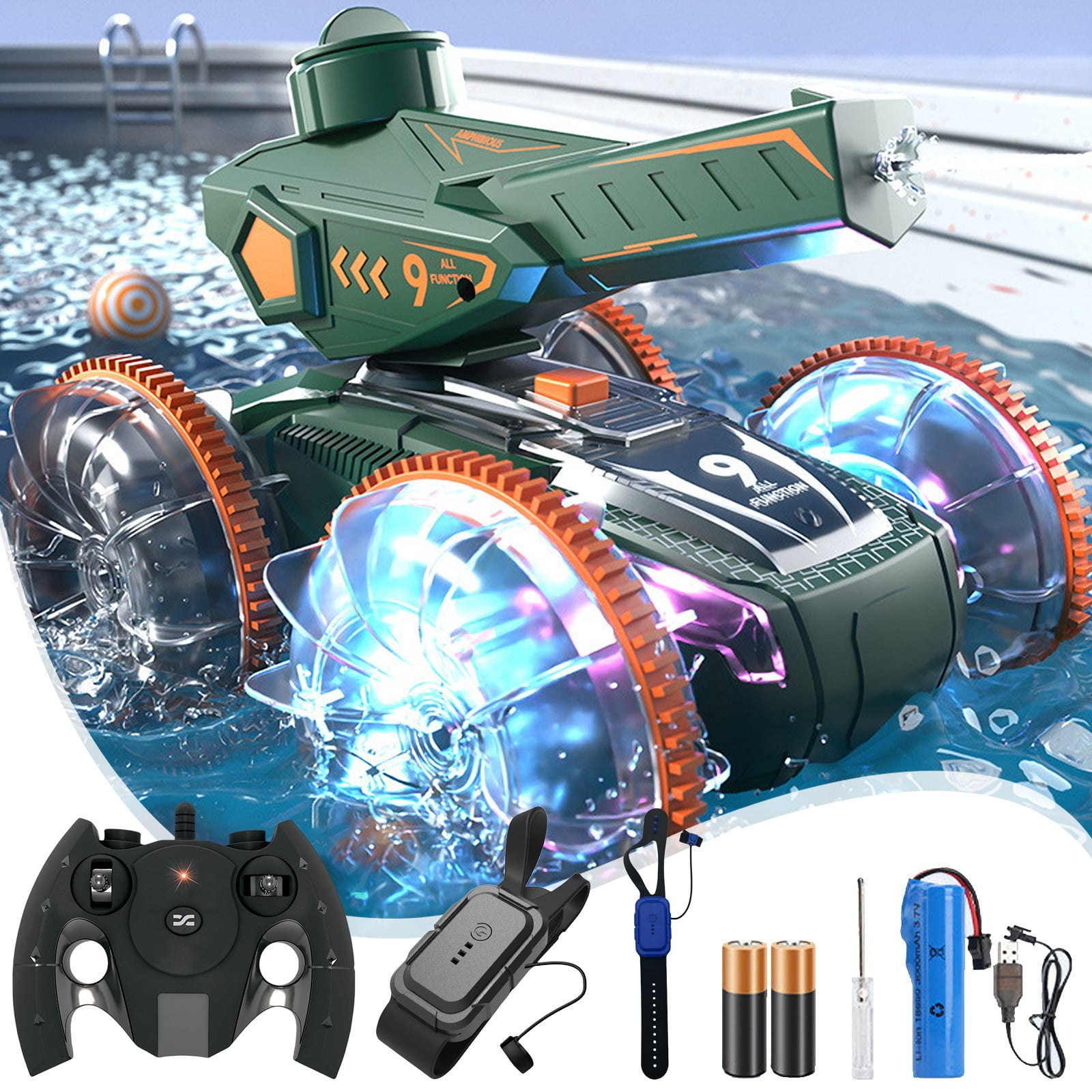 Car Model, RC Car Two Mode Playing Water Spray 4WD Off-road Vehicle Toy ...