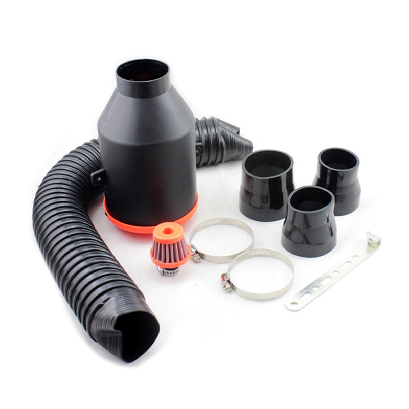 Car Modification Cold Intake Air Filter Kit High Flow Air Filter ...