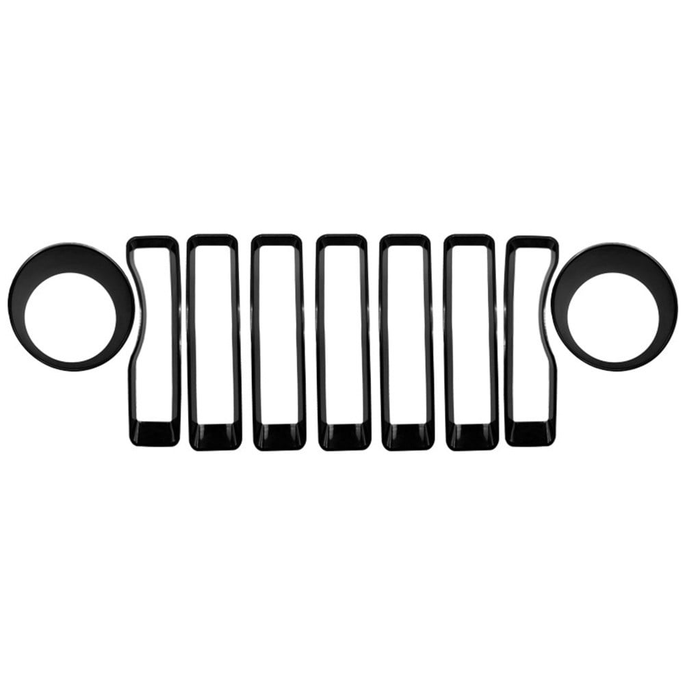 Car Modification For Wrangler For Jl 18-22 Headlight Bezel Grille ...