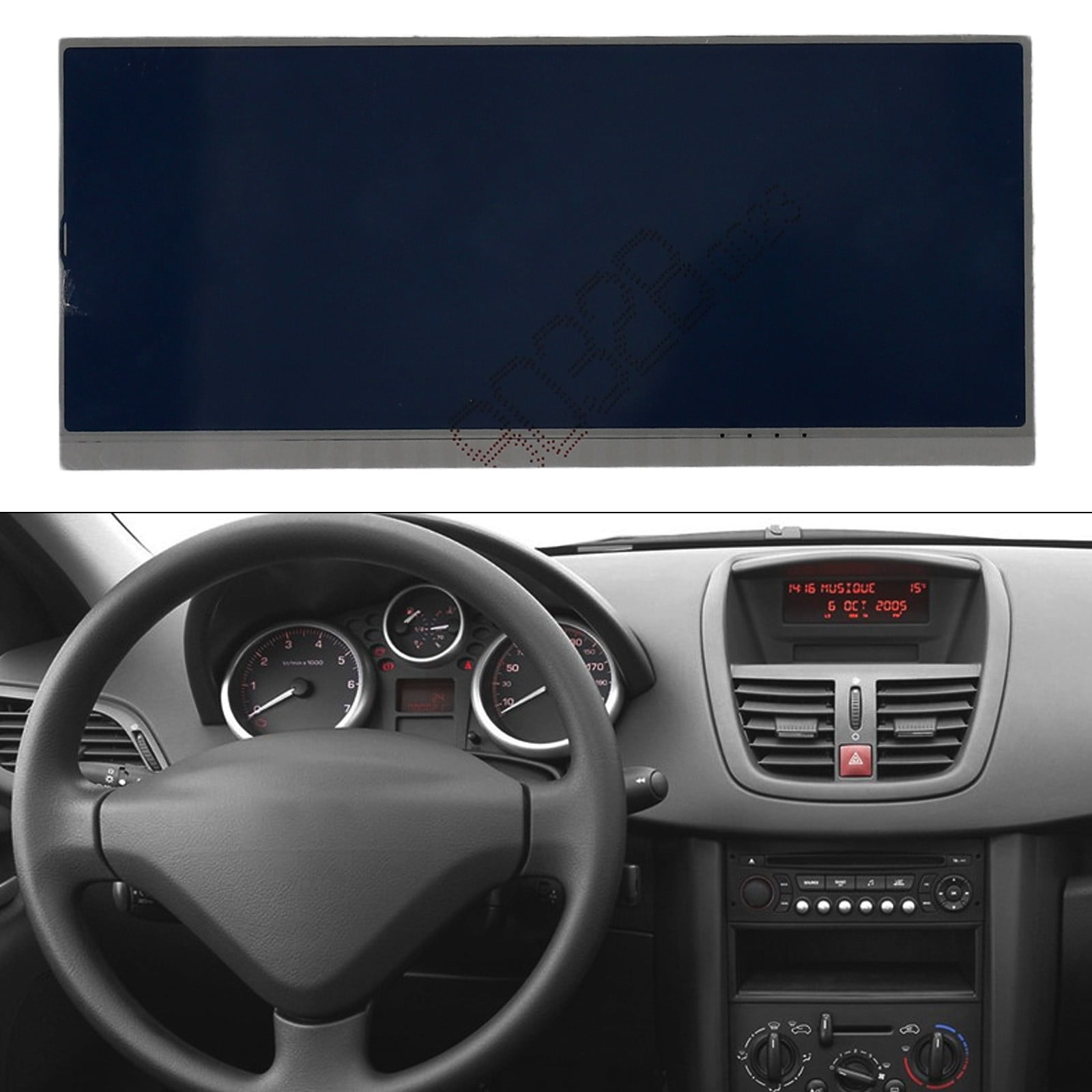 Car Monitor Module Air Conditioning Panel LCD Display Screen 12V For ...