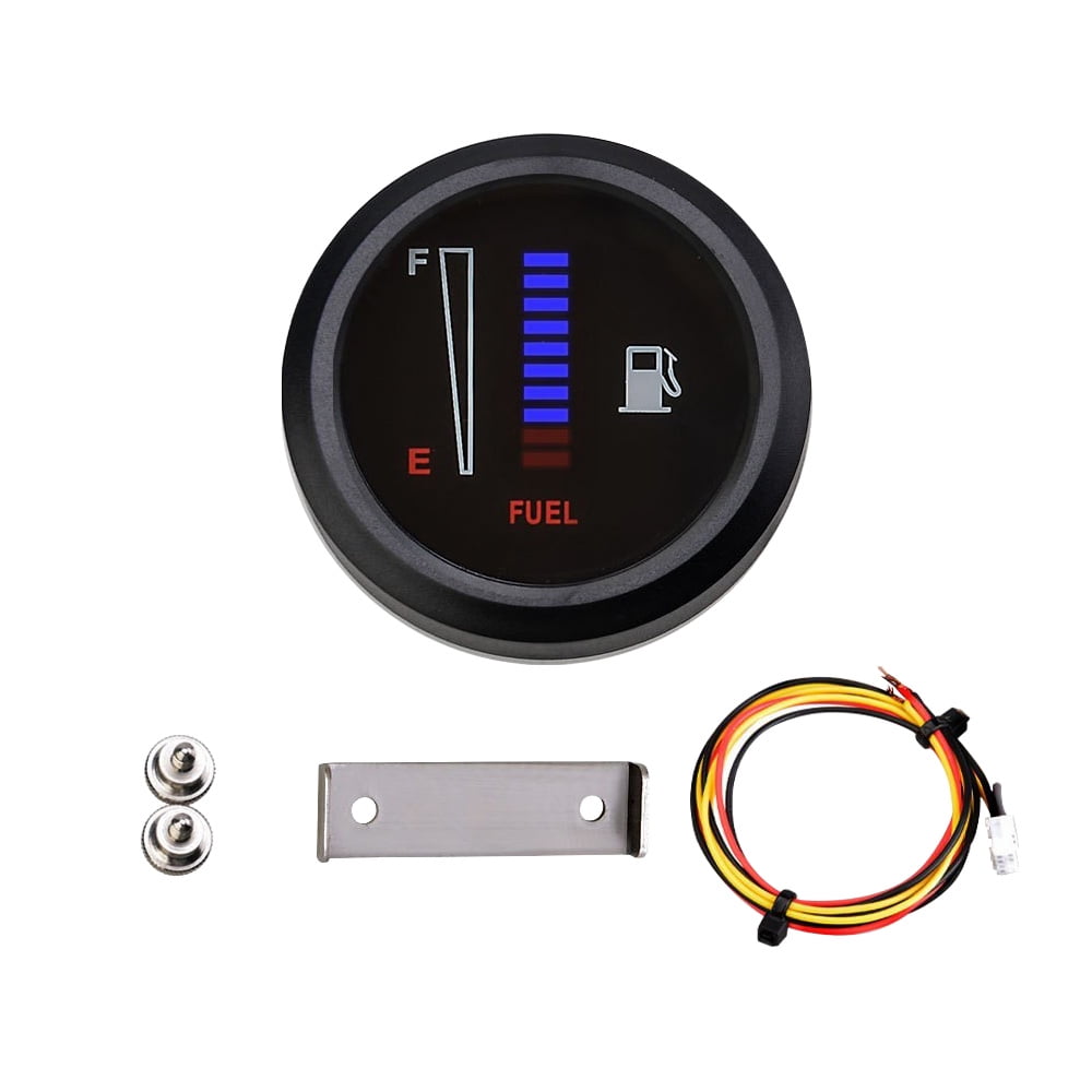 Car Motorcycle Fuel Level Meter Gauge LED Display Digital 10 Grid 12 ...