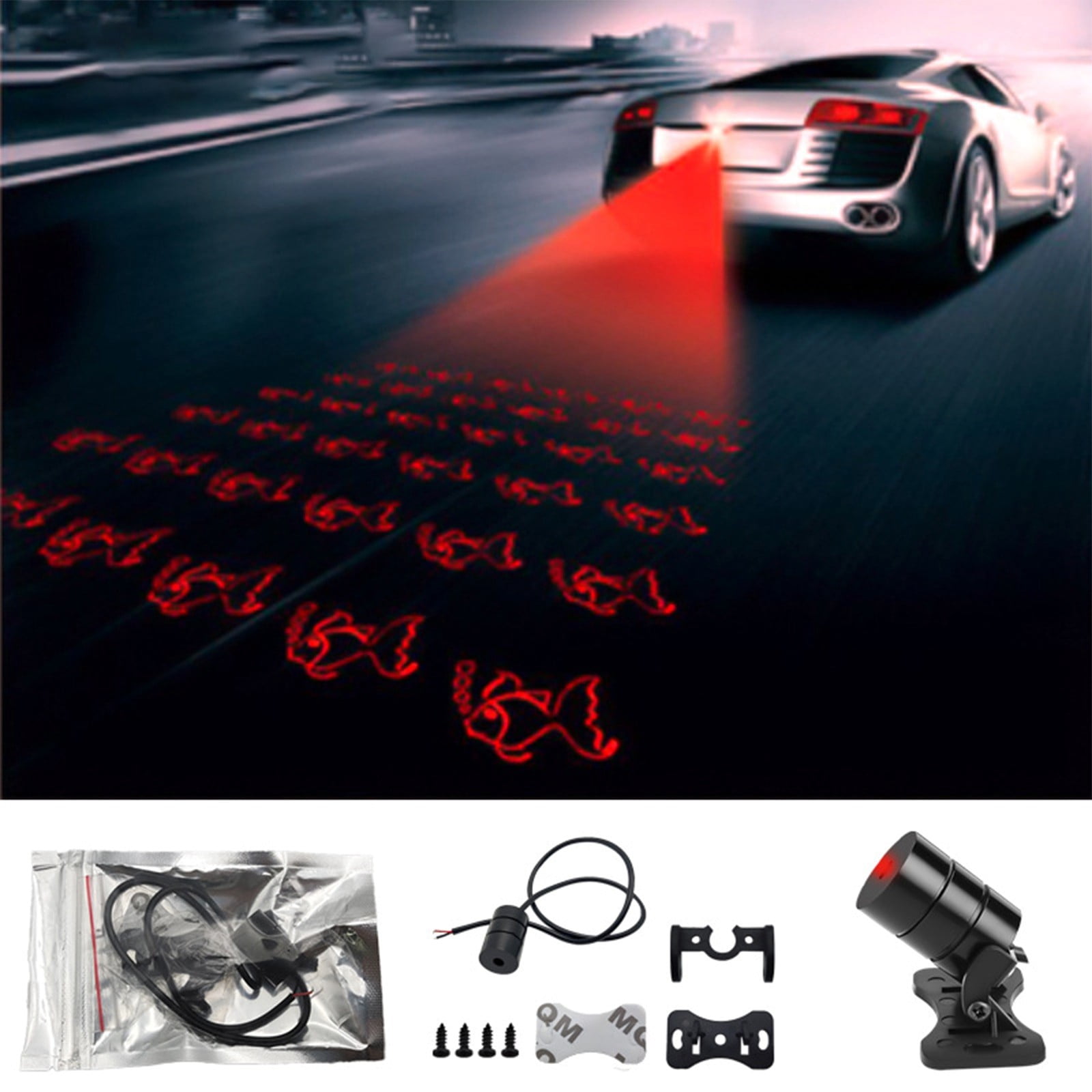 Car Motorcycle Laser LED Headlights Projector Lens Super Bright 12V ...
