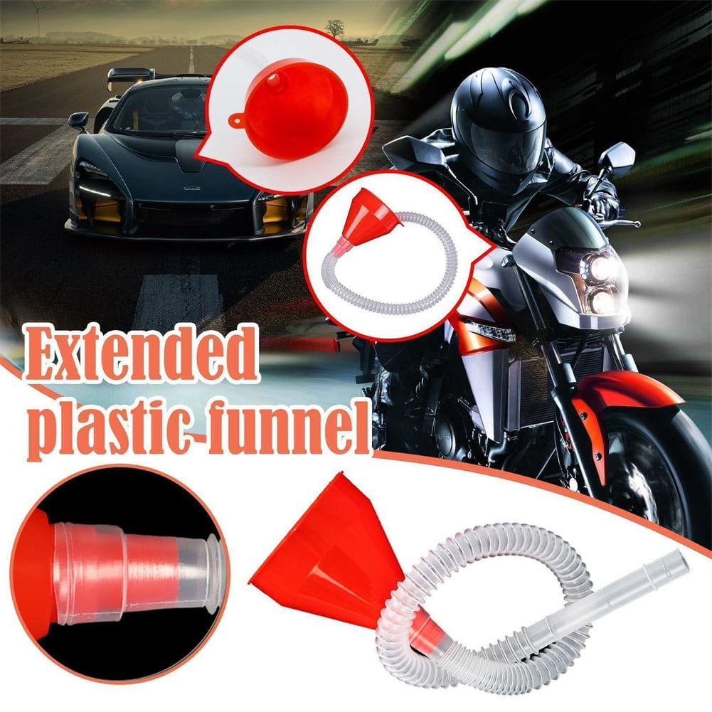 Car Motorcycle Refueling Funnel And Detachable Hose Gasoline Engine Oil ...