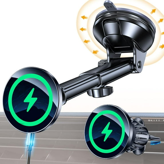 for Car Mount Charger【Ultra Magnet】Magnetic Phone Holders Your Charger ...