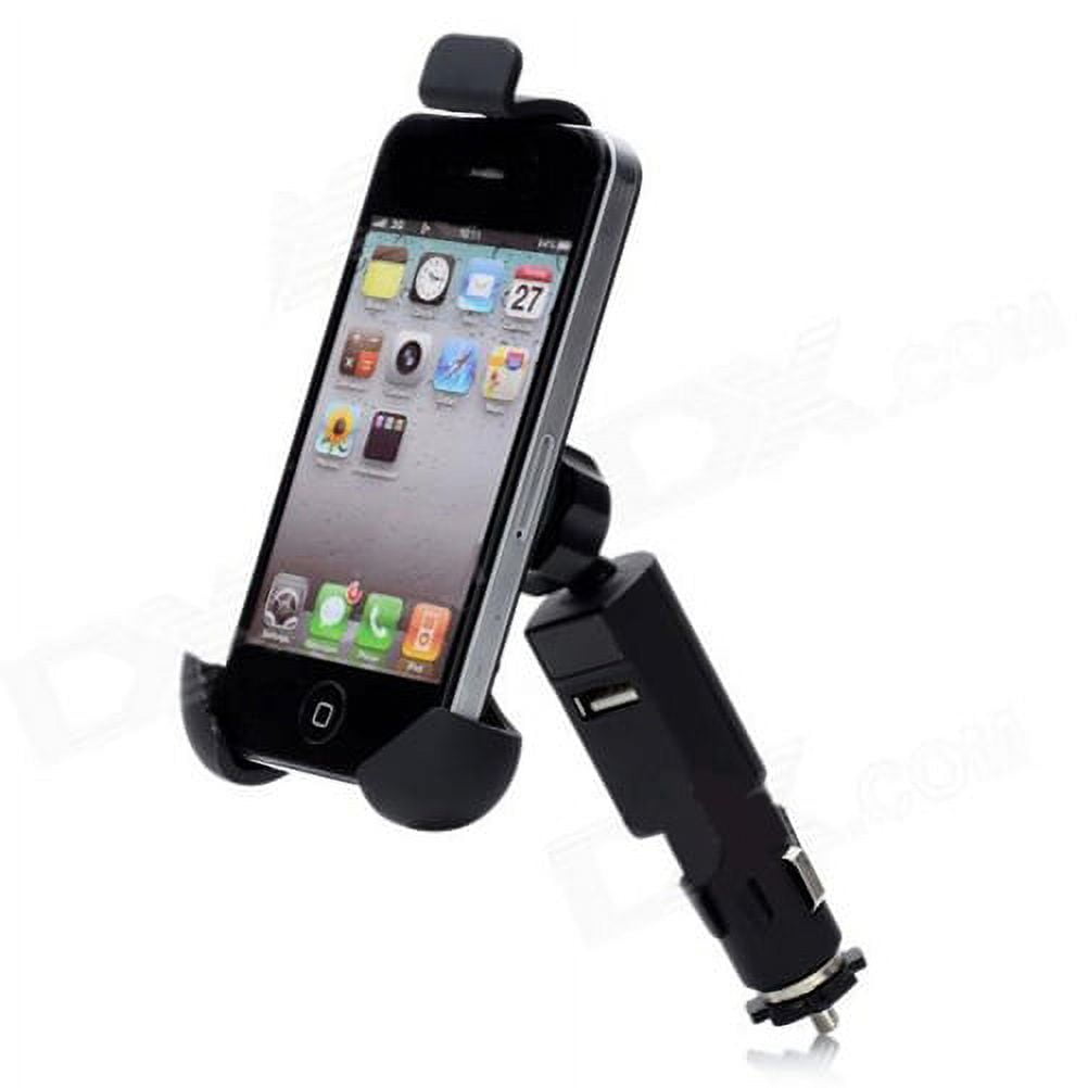Car Mount Charging Socket Holder USB Port Dock Cradle Rotating W8P ...