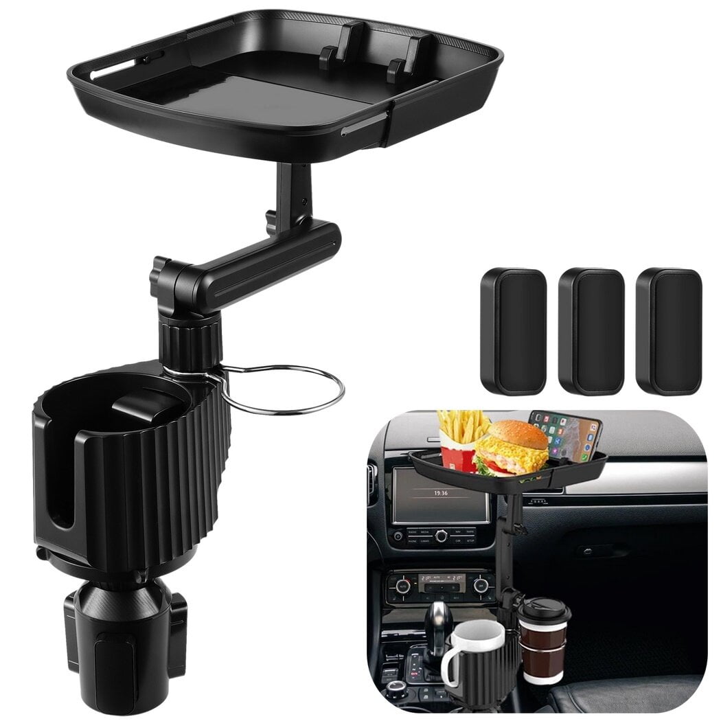 Car Mount Phone Holder & Car Dining Tray - Ultimate Car Organizer with ...