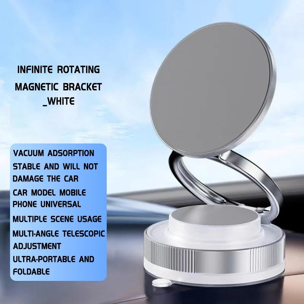 Car Mount Vacuum Magnetic Holder Foldable Strong Suction Stand For Cell ...
