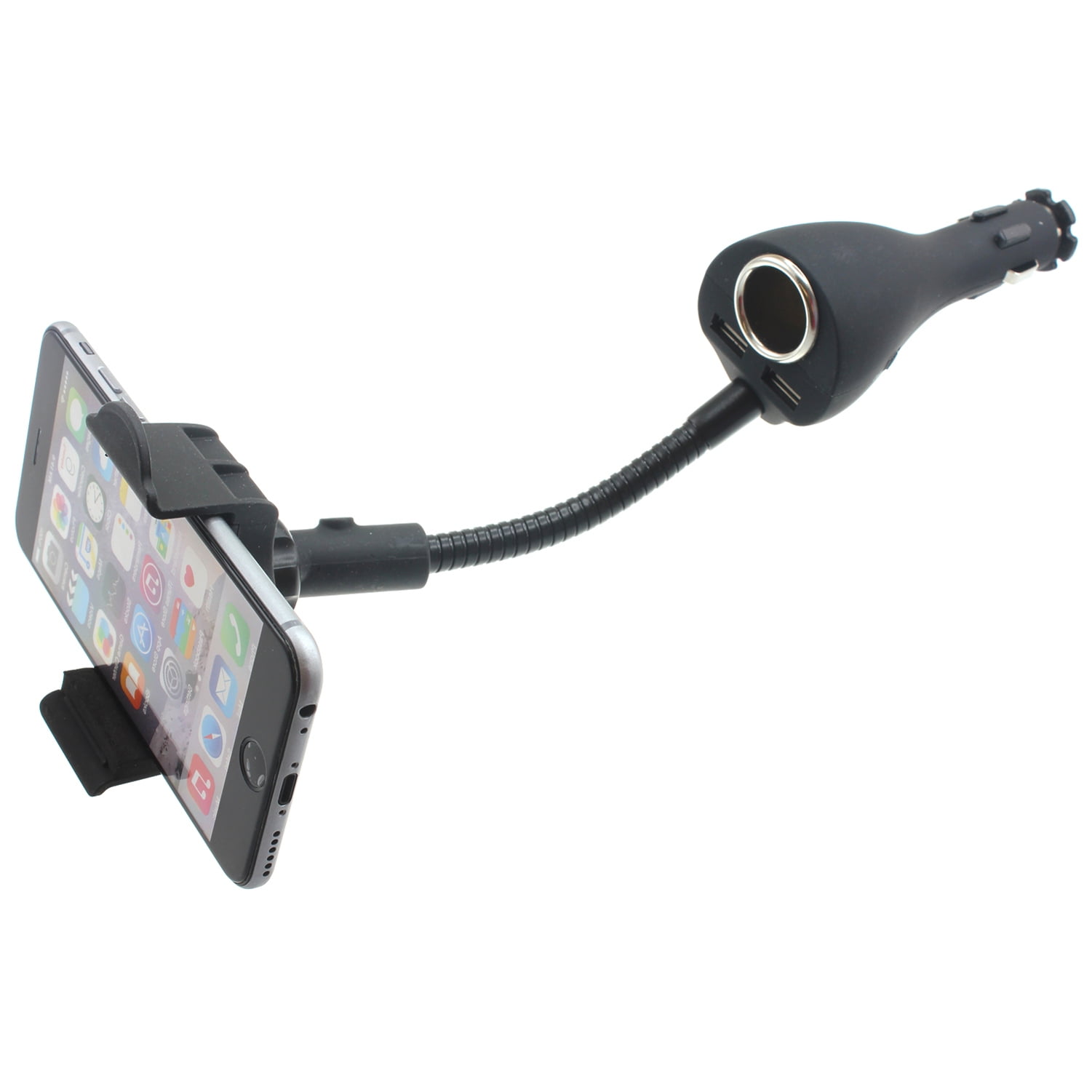 Car Mount for Nokia G50/G10/G20 - Charger Holder DC Socket USB 2-Port ...