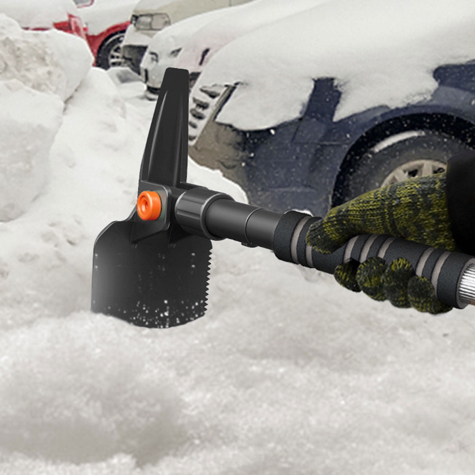 Car Mounted All-in- Snow Scraper, Snow And Ice Breaking, Practical And ...
