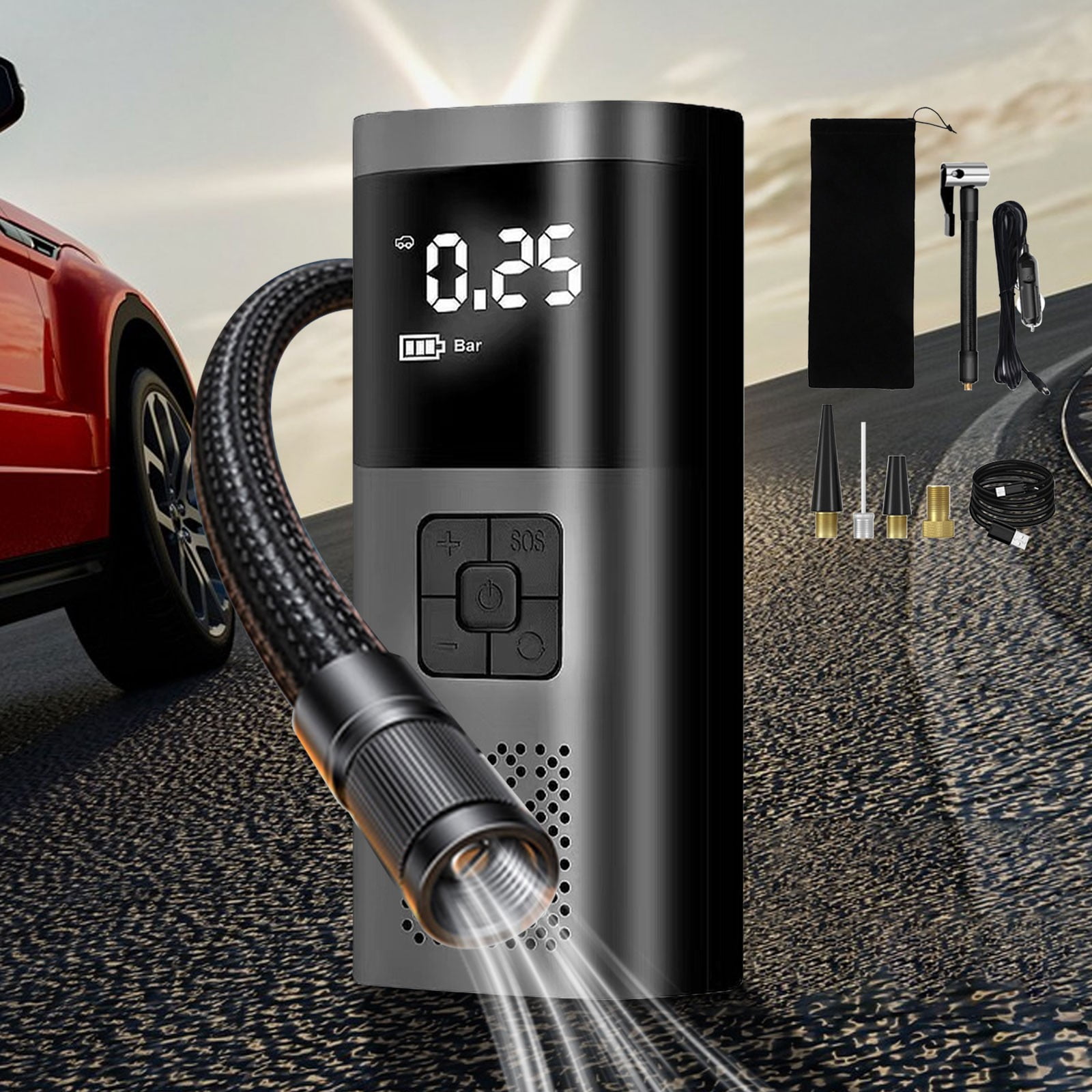 Car Mounted Wireless Blast Pump Portable Car Tire Small Blast Pump ...
