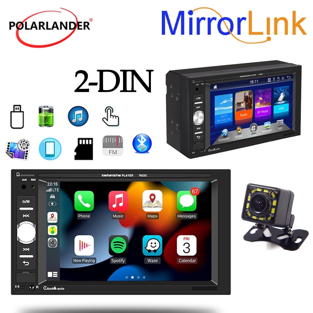 Car Multimedia With Rear View Camera Bluetooth/USB/AUX/TF MP5 Player ...