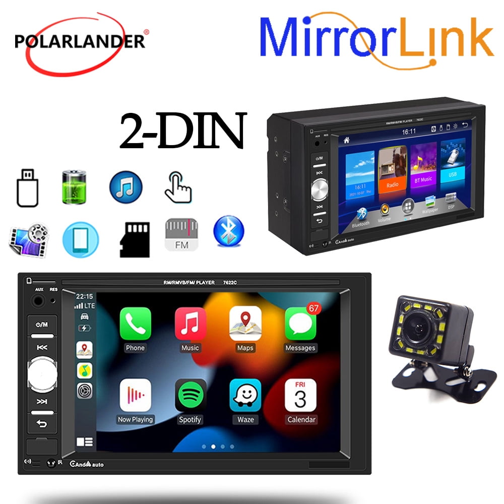 Car Multimedia With Rear View Camera Bluetooth/USB/AUX/TF MP5 Player ...