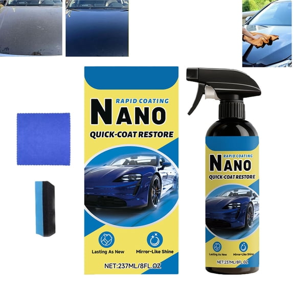 Car Nano Coating Spray - Nano Hydrophobic Ceramic Coating, Quick ...