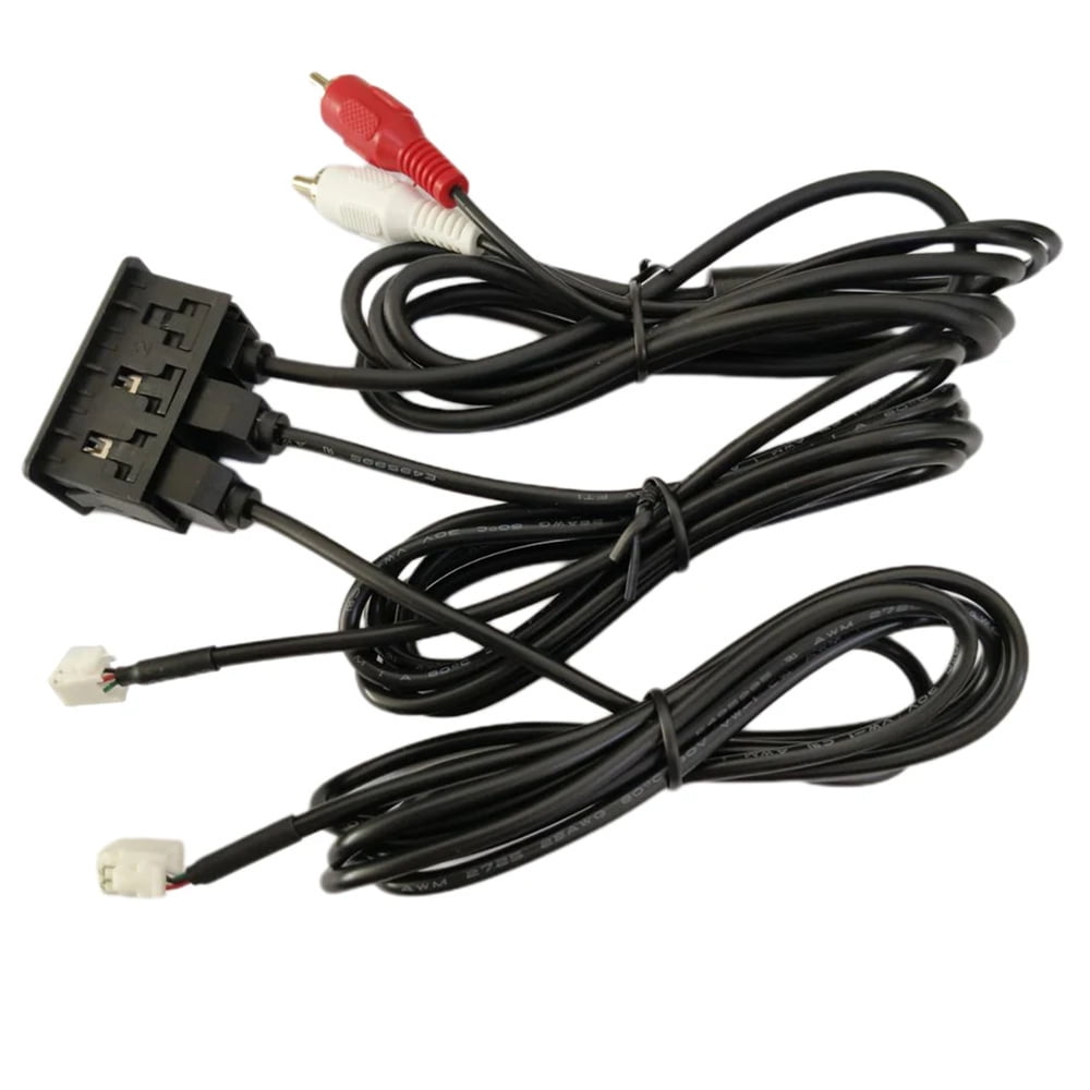 Car Navigation 4 Pin 6 Pin To Dual Usb+Rca Audio Input Aux Port Panel ...