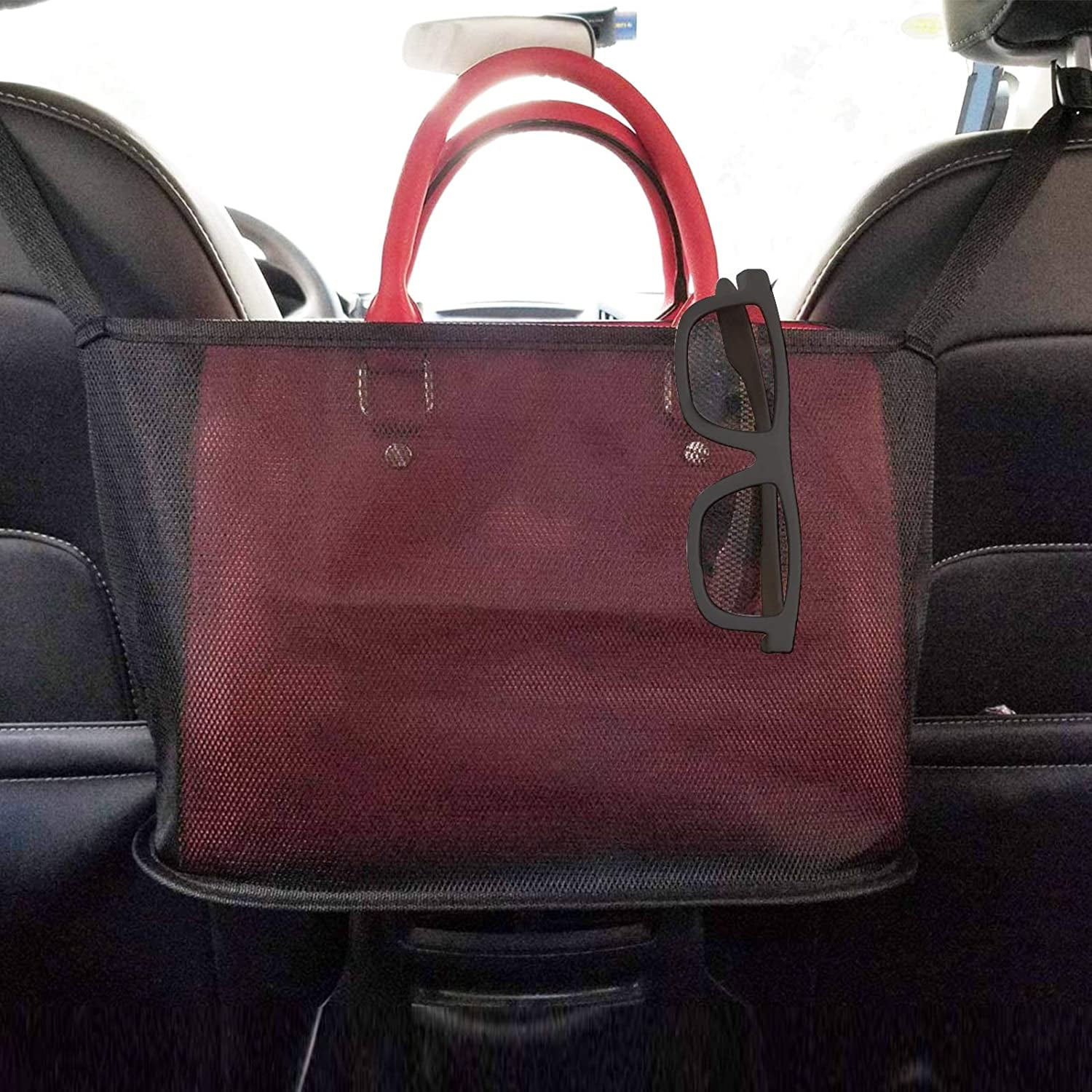 Ailsa Car Net Pocket Handbag Holder, Mesh Organizer, Storage Netting ...