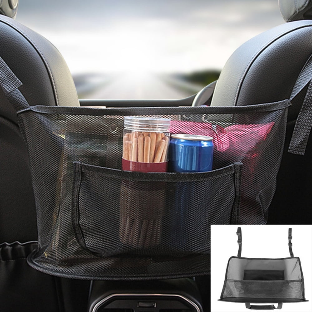 Car Net Pocket Handbag Holder, Kvago 1 Pc Car Mesh Organizer Between ...