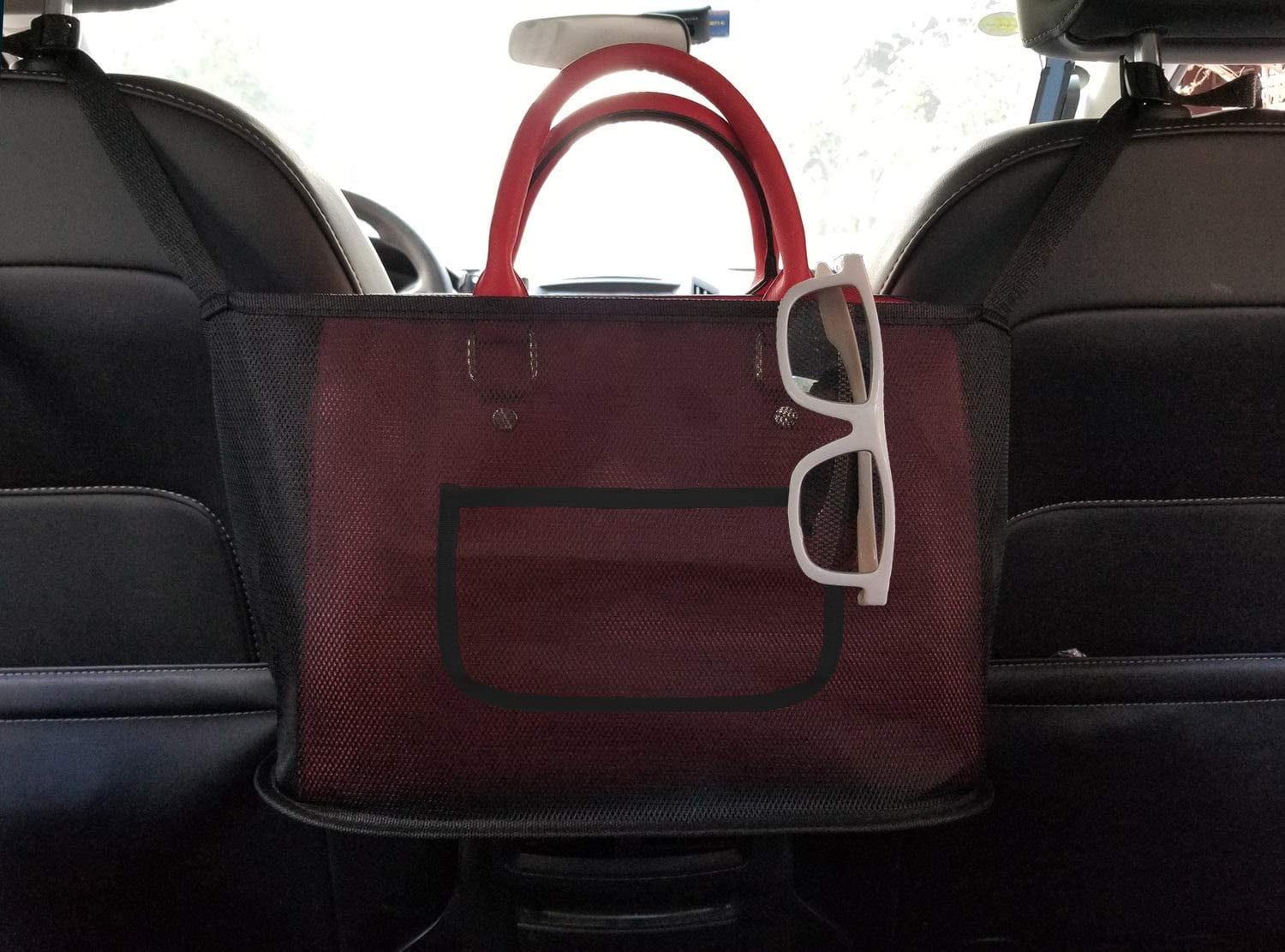 Car Net Pocket Handbag Holder, Car Mesh Organizer, Storage Netting ...