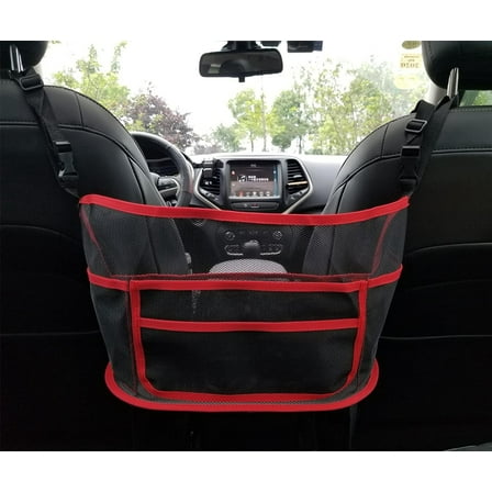 2pcs Strong Elastic Car Mesh Net Bag Between Car Organizer Seat Back ...