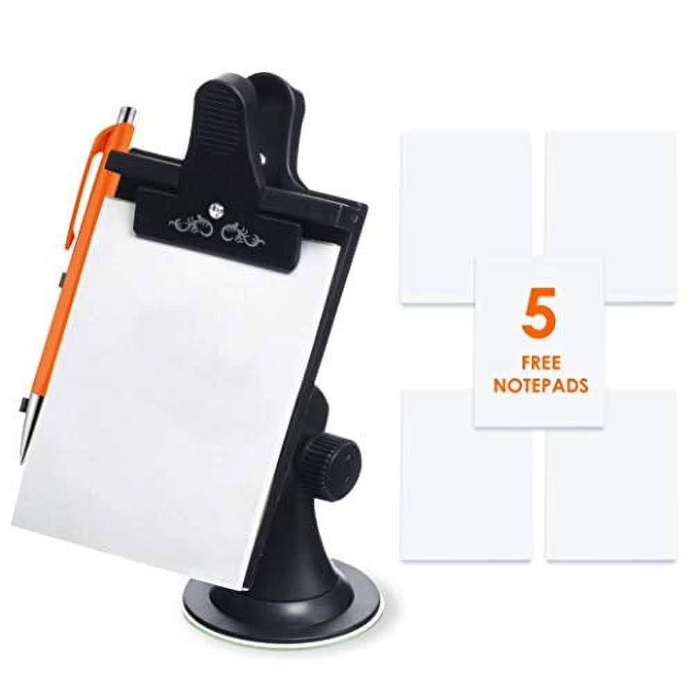 Car Clipboard with Pen Holder and Pad Mount Universal Suction Cup ...