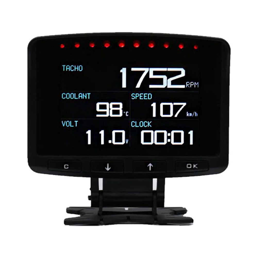 Car OBD2 Digital Speedometer Meter Overspeed Alarm Oil Temp Engine ...