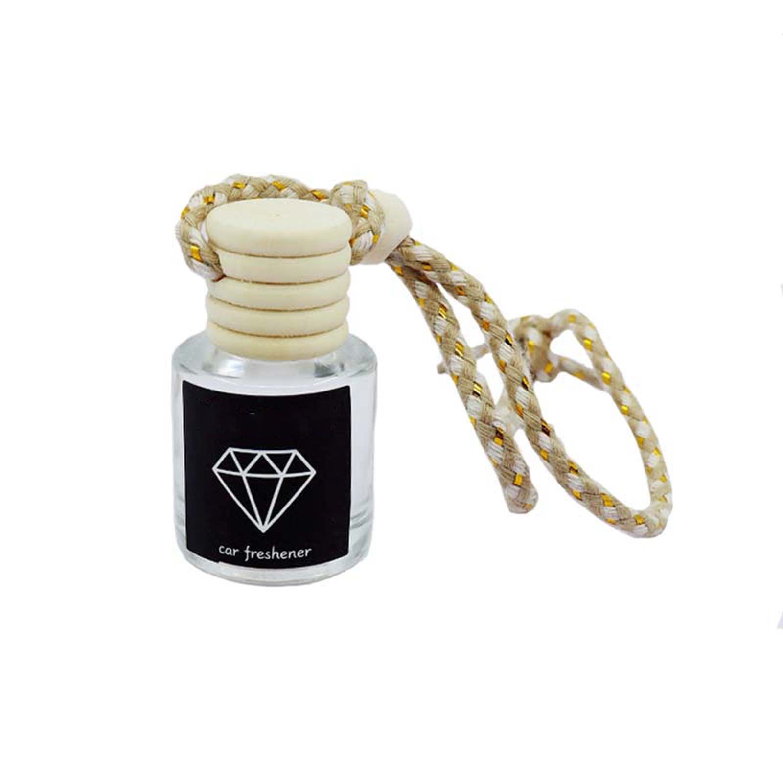 Car Oil Diffuser Pendant 8ml Wooden Cover Aromatherapy Hanging Ornament ...