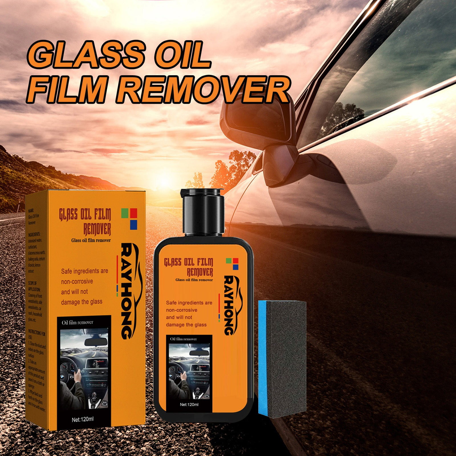 Car Oil Film Remover Car Window Glass Cleaning Paste Descaling Cleaning ...