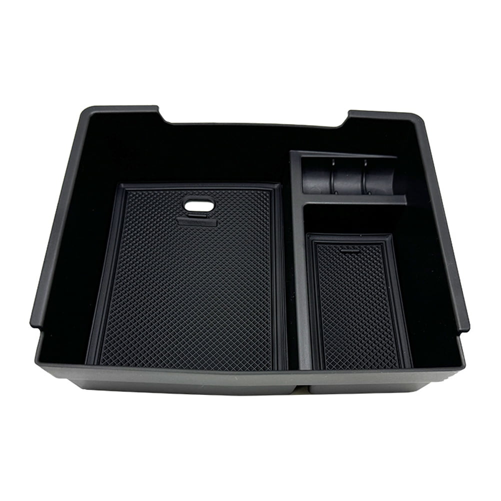 Car Organizer Center Console Tray Armrest Storage Insert Box ...