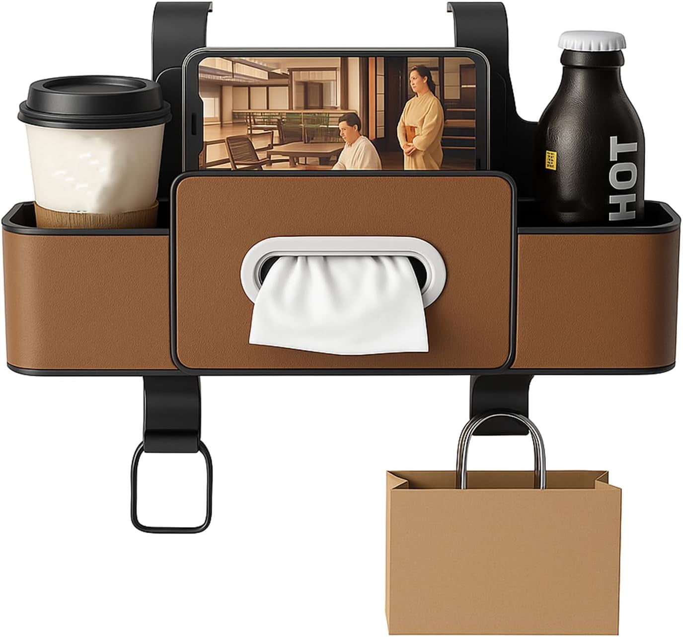 Car Organizer and Storage Box Back Seat, Multifunctional Car Seat Back ...