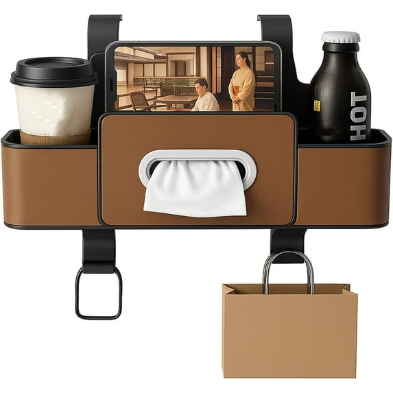 Car Organizer and Storage Box Back Seat, Multifunctional Car Seat Back ...